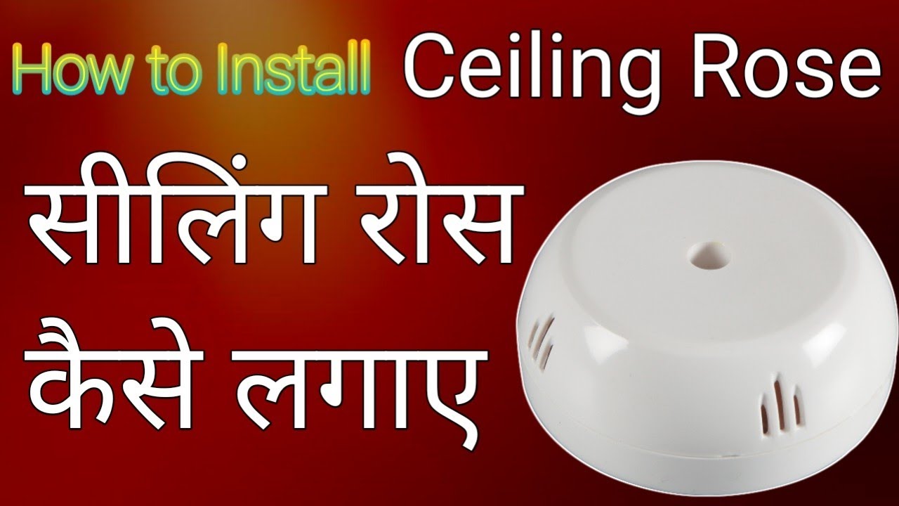 Ceiling Rose proper connection kaise | kare ceiling rose kaise lagaye ...