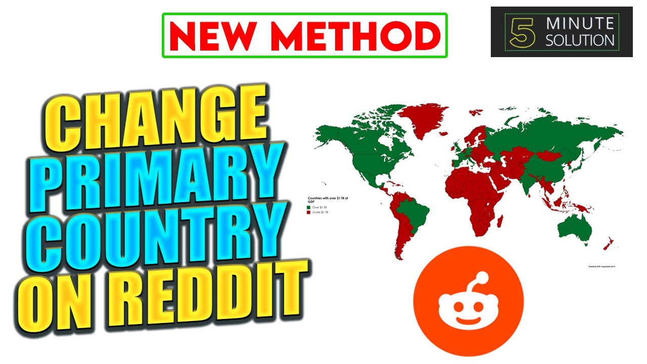 How to change primary country on Reddit 2024 - YouTube