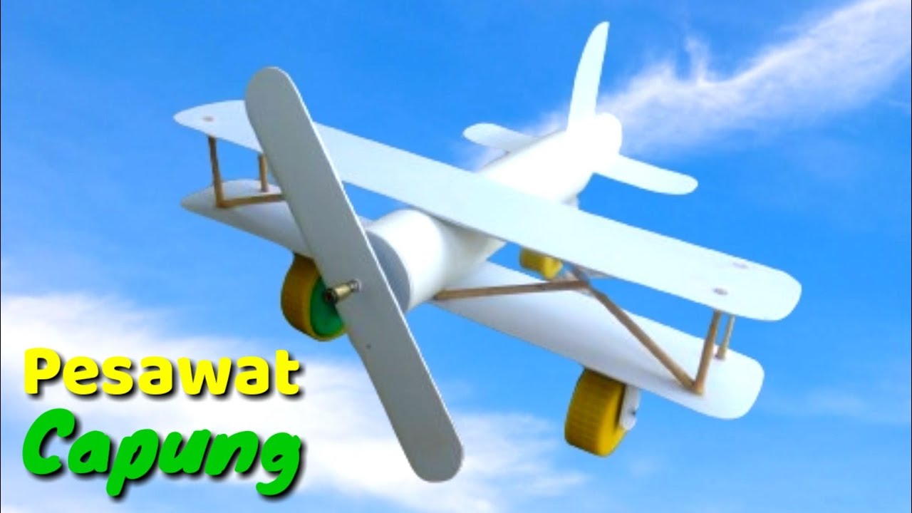 DIY CARA MEMBUAT MAINAN PESAWAT CAPUNG DARI PVC - YouTube
