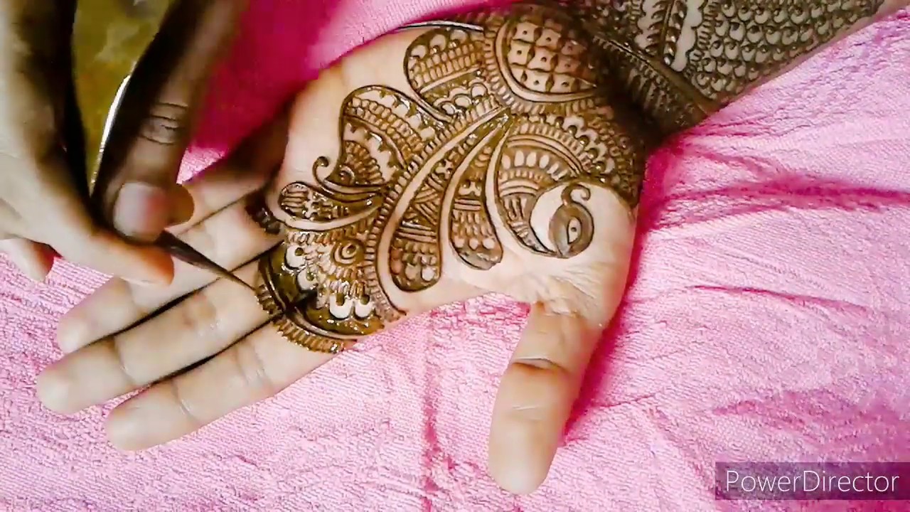 हातावरील सूंदर मेहंदी डिझाईन // Beautiful mehandi design for hand ...