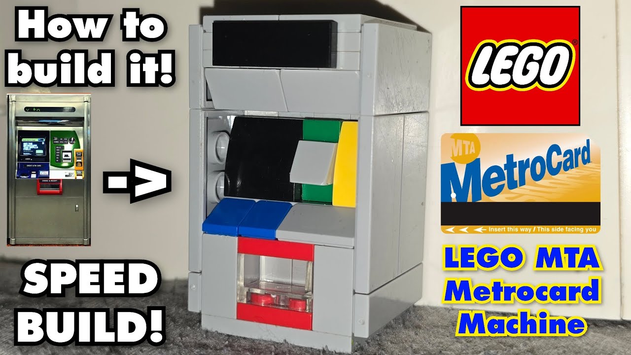 LEGO MTA Subway MOCs - How to build the Metrocard Machine! (SPEED BUILD ...