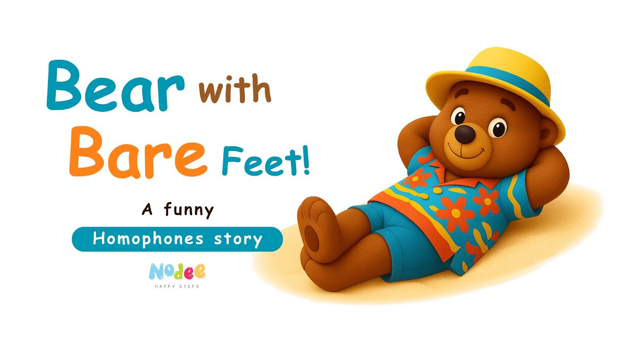 Homophones for Kids | Bear & Bare – English Grammar | English Story for ...