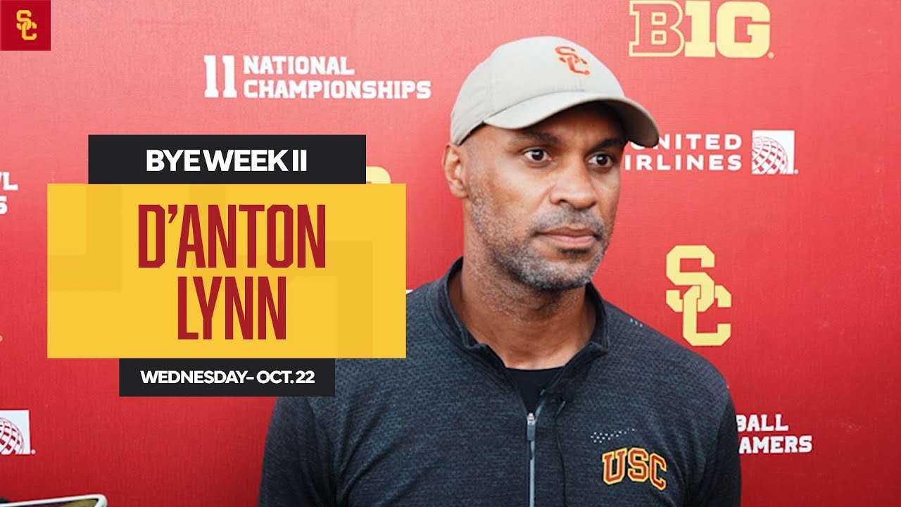 USC DC D'Anton Lynn | Wednesday of Trojans’ Second Bye Week - YouTube
