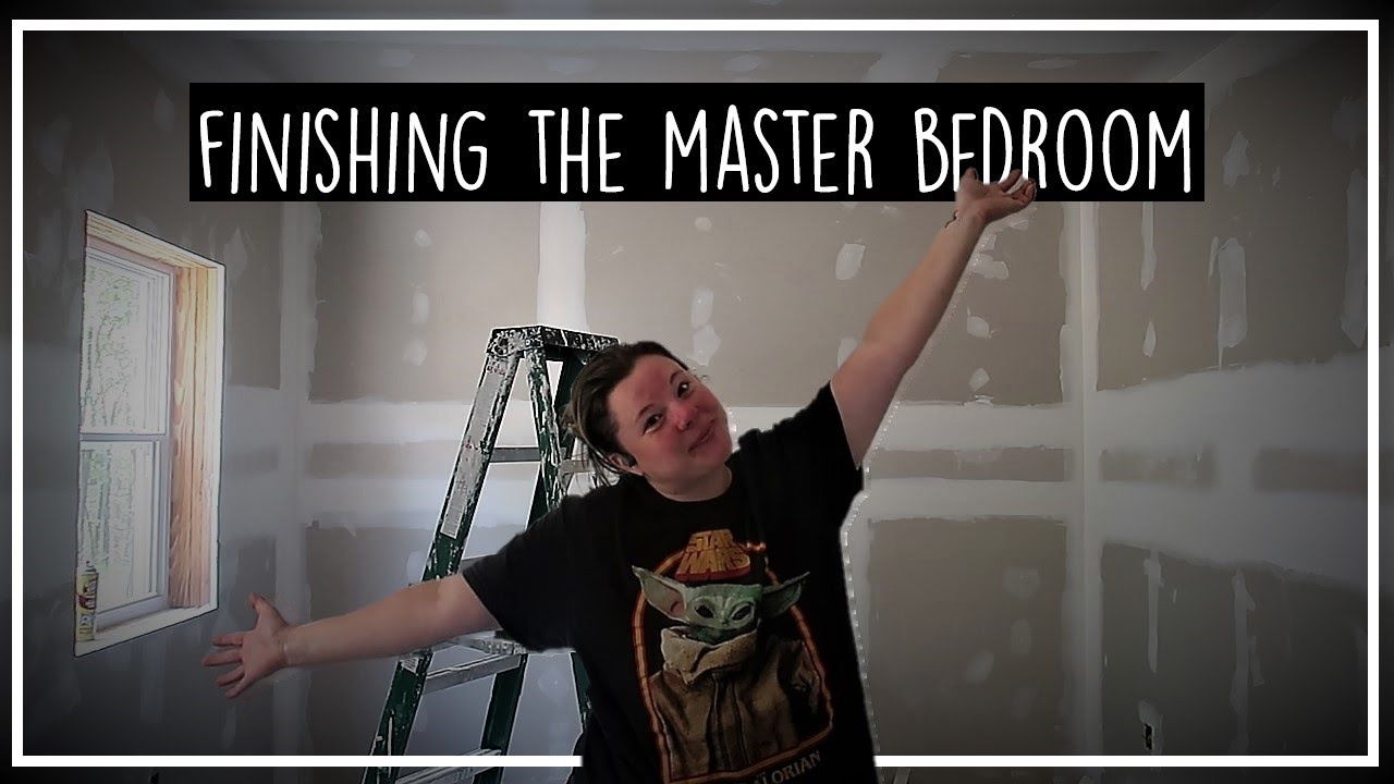 Finishing the Drywall In the Master Bedroom//From Raw Drywall to Paint ...