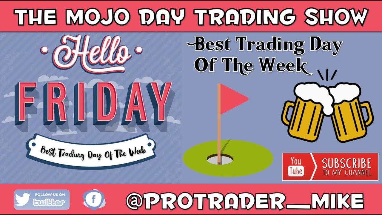 Hello Friday Best Trading Day of the Week ⛳️ THE MOJO #DAYTRADING SHOW ...