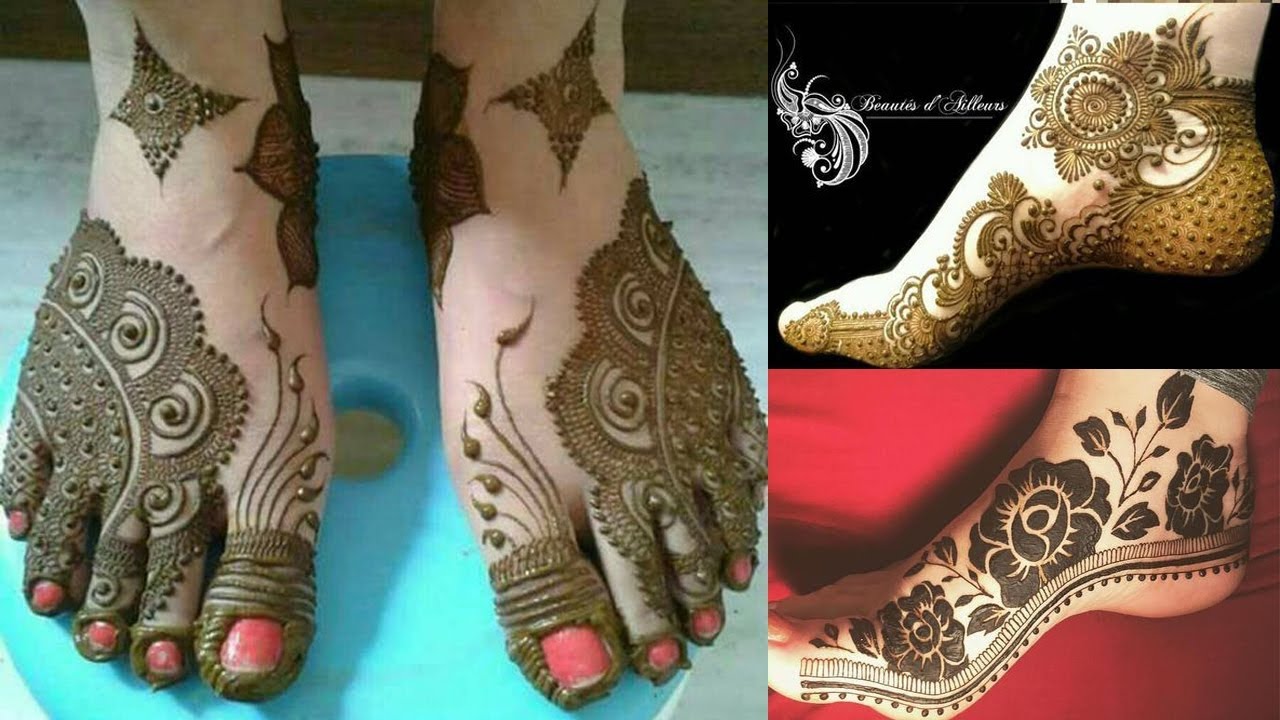 Beautiful Foot Mehndi Design || Simple Mehndi Designs For Feet 2019 ...