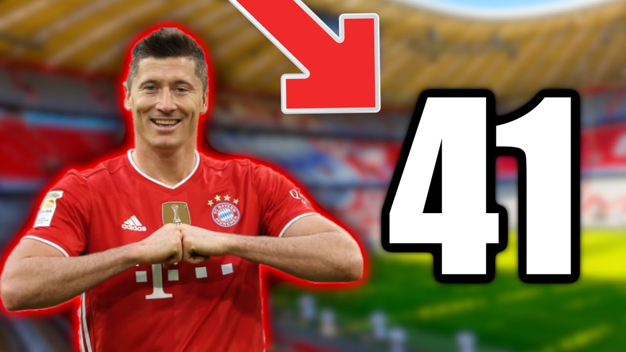 Wszystkie 41 Goli Lewandowskiego | Pobity rekord Gerda Müllera - YouTube