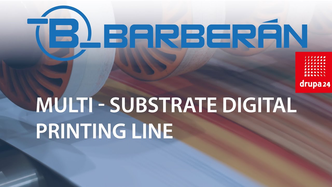 Multi-Substrate Digital Printing Line at DRUPA - YouTube
