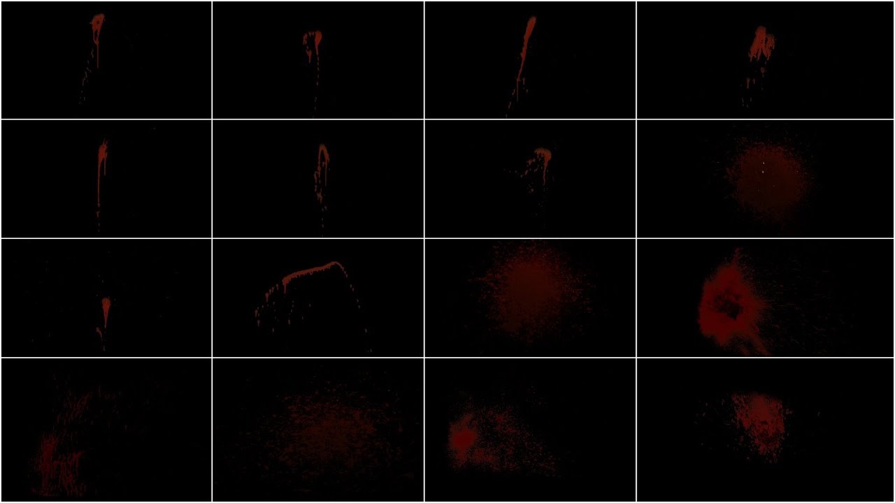 (HD) 25 Blood Splatter Video Overlays - YouTube