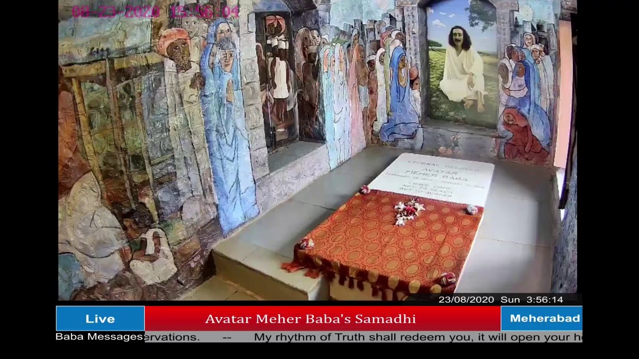 Avatar Meher Baba Tomb Shrine Virtual Darshan - Meherabad - YouTube