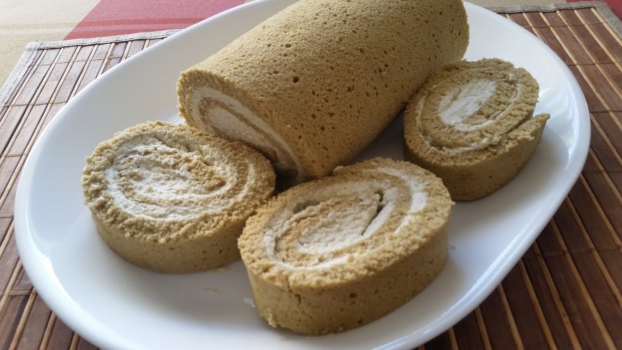 HOW TO MAKE MATCHA GREEN TEA SWISS ROLL - YouTube