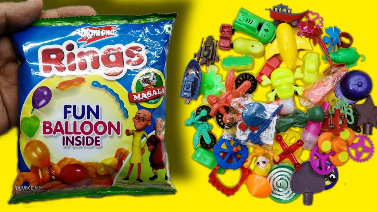 Motu Patlu Rings With Free Fun Balloon Inside Unboxing And Review - YouTube