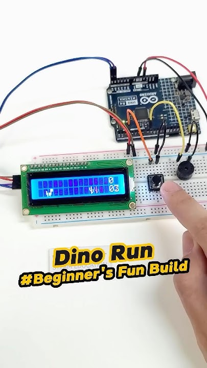 Chrome Dino Game on a 16x2 LCD?! 🦖📟#ArduinoGame #DinoRun #LCDProject - YouTube