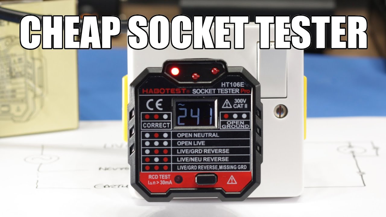 SDG #112 Testing a Cheap Habotest AC Socket Wiring Tester (Use with ...