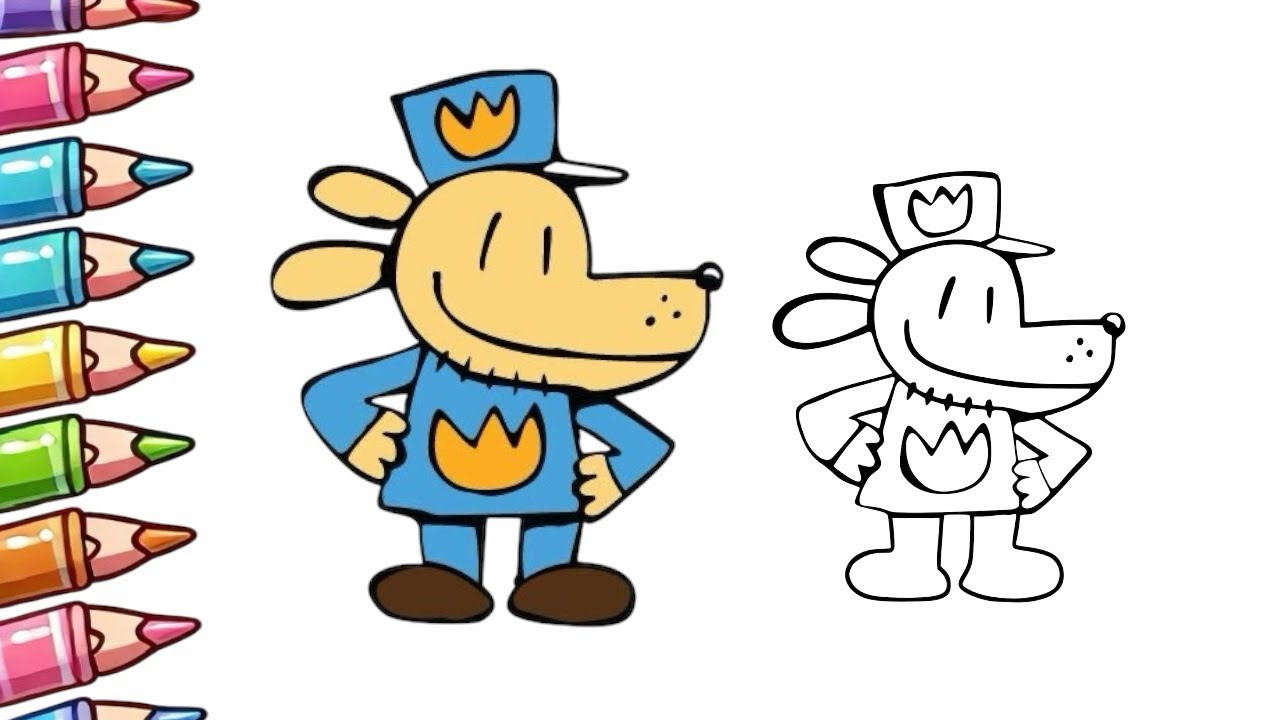 How to draw Dogman / Easy drawing/ step by step - YouTube