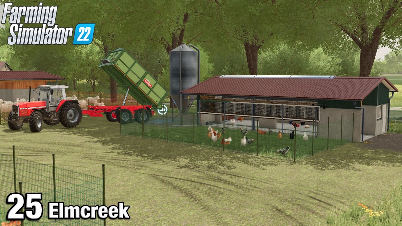 BUILDING THE LARGEST CHICKEN HOUSE - Farming Simulator 22 FS22 Elmcreek ...