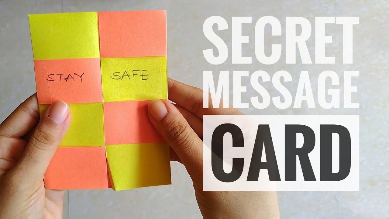 Easy Secret Message Card Tutorial | Surprise Message Card | DIY - YouTube