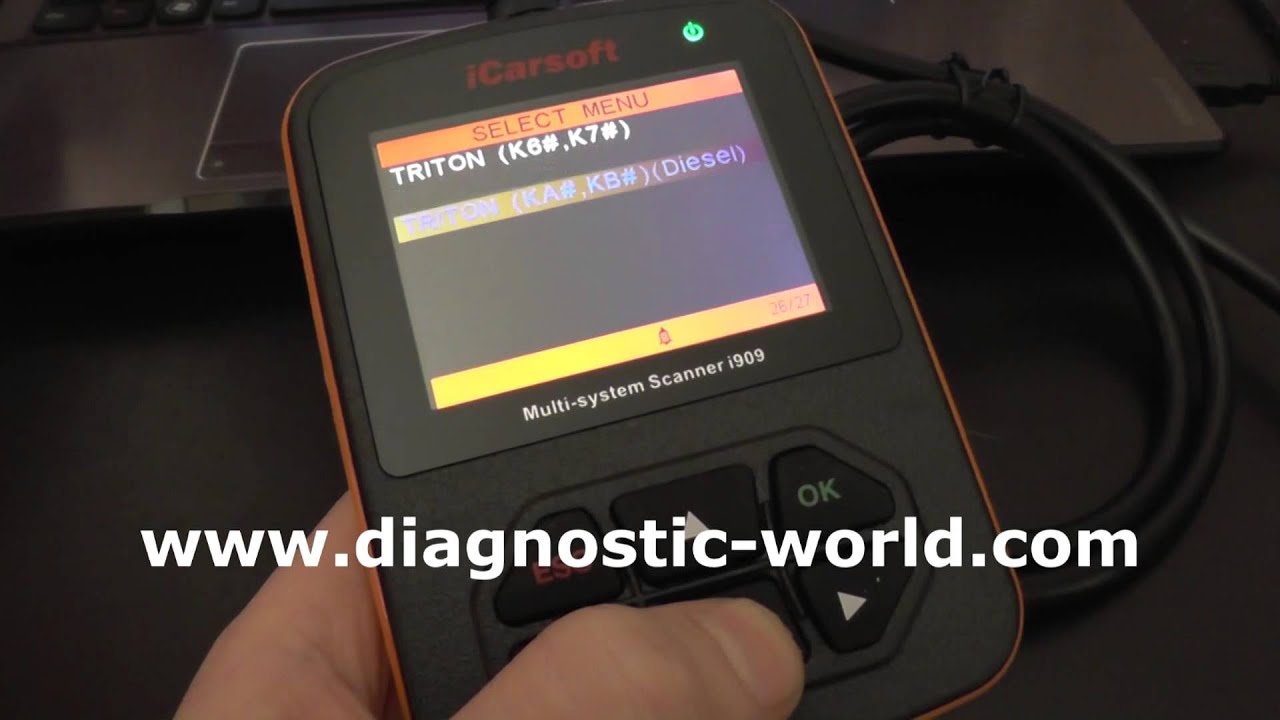 iCarsoft i909 Mitsubishi & Mazda Multi System Scan Tool - YouTube