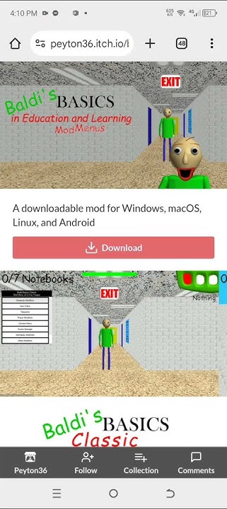 how to download baldi's basics mod menu v2.0.2 by fasguy - YouTube