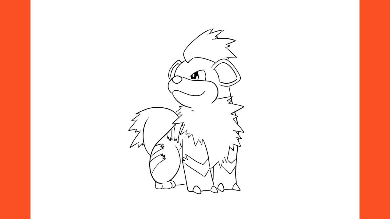 How To Draw Growlithe (Pokémon) - YouTube