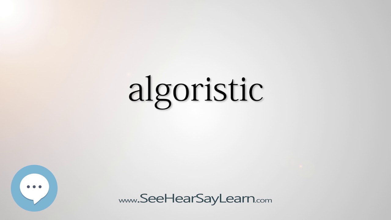 algoristic (Every English Word Pronounced) 📕🔊🗣️😎 - YouTube