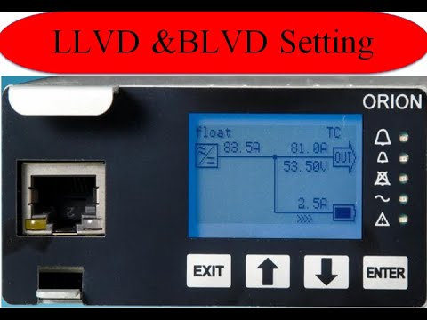 Dc Power System LLVD LVD Setting for Orion Rectifier Session 5 - YouTube