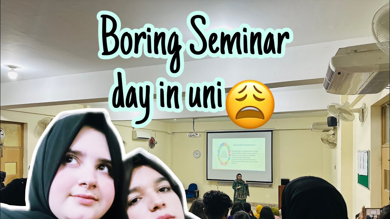 Full busy day😩Boring seminar in university | life with noorah | - YouTube
