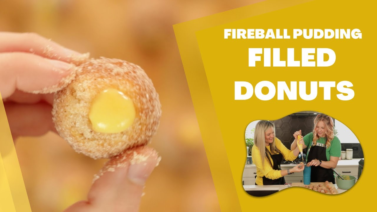 Boozy Bites | Fireball Whiskey Pudding Donut Holes Recipe - YouTube