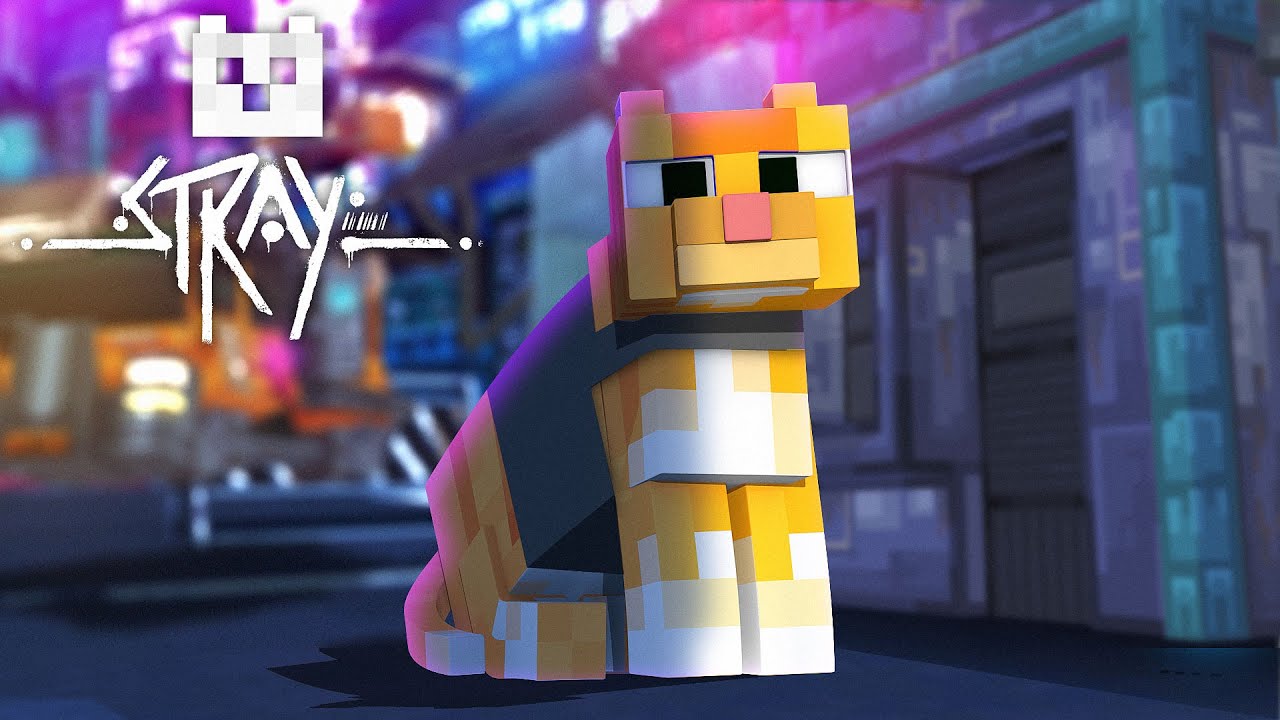 😱 Майнкрафт, но Я СТАЛА КОТОМ ИЗ СТРЭЙ | STRAY in MINECRAFT | СИМУЛЯТОР ...