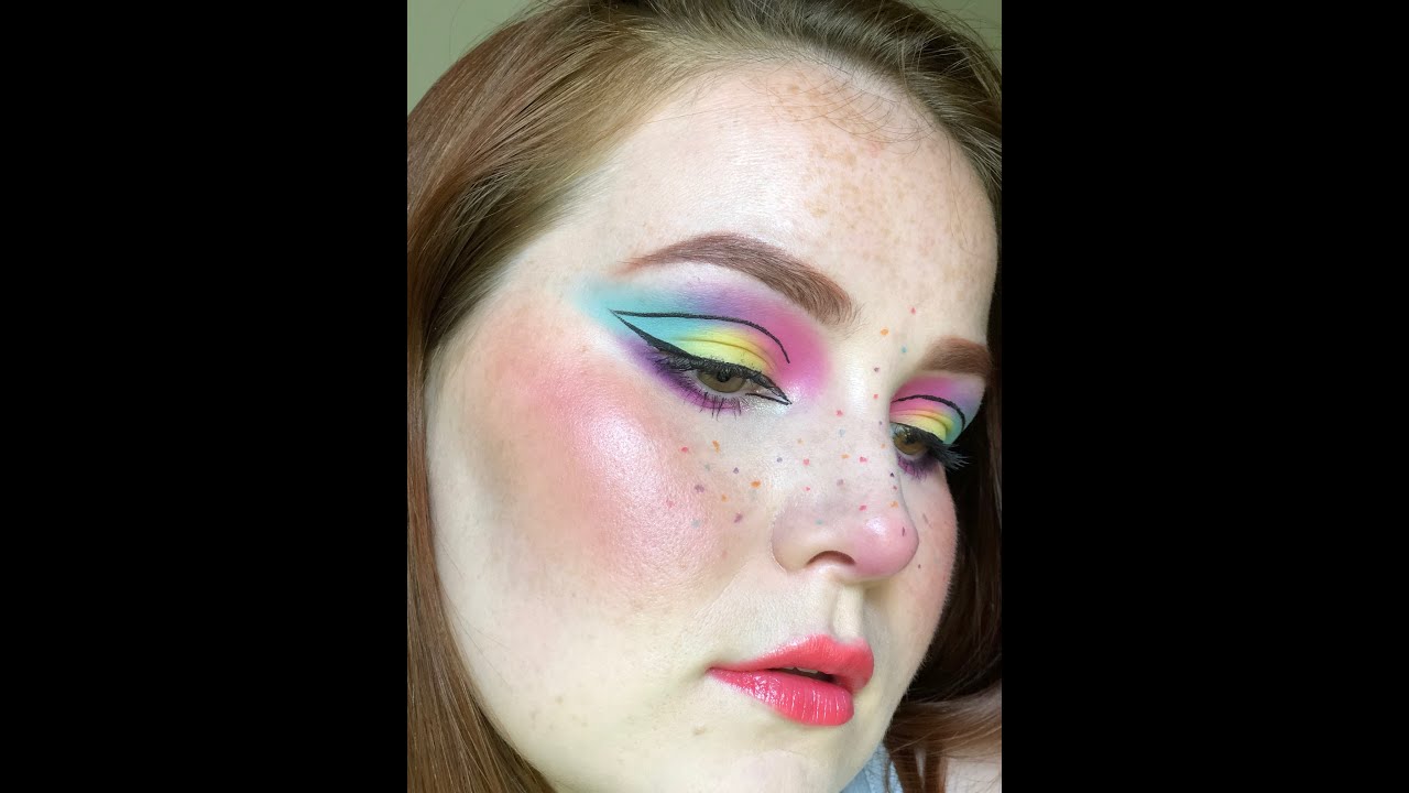 Rainbow Sprinkle Freckles Tutorial - YouTube