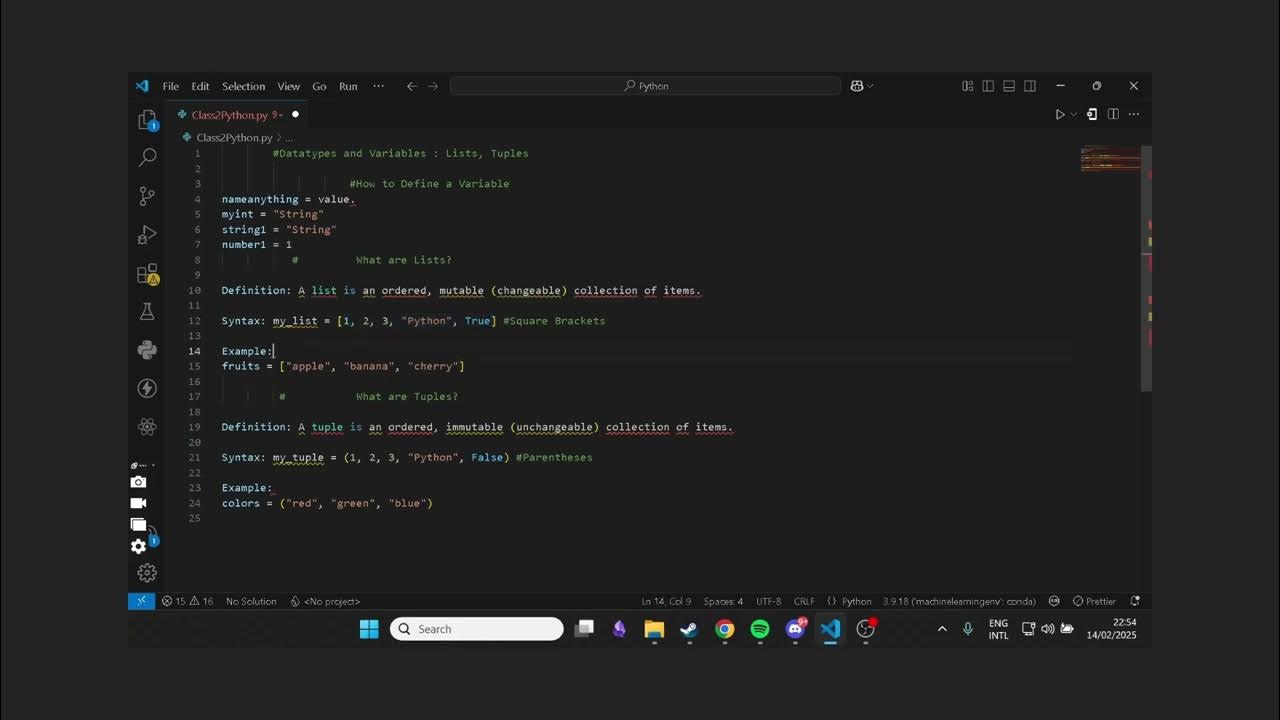 Datatypes and Variables - Part 2 - Python - YouTube