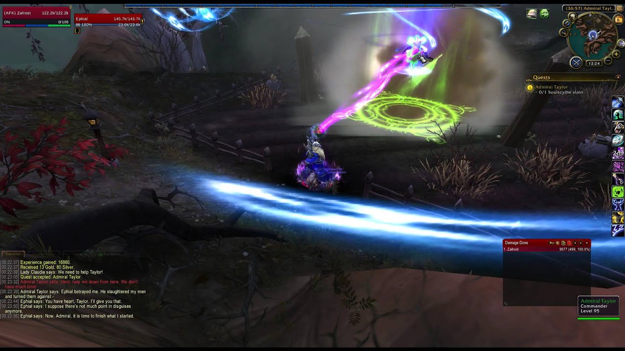 Admiral Taylor WoW Quest Admiral Taylor's Garrison - YouTube