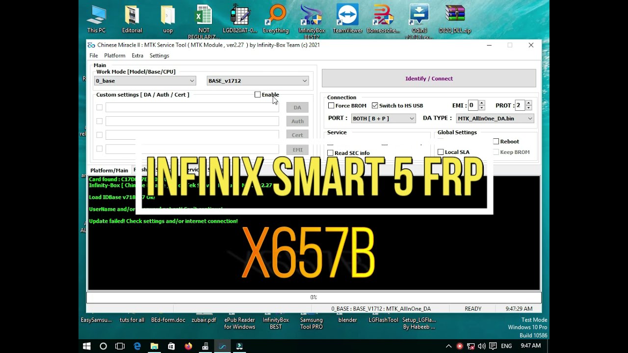 Infinix Smart 5 X657B FRP BY CM2 - YouTube