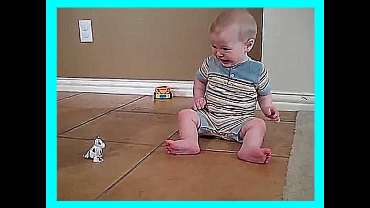 Baby scared from toy and start weeping | Funny baby | By Sufiyan Nadeem ...