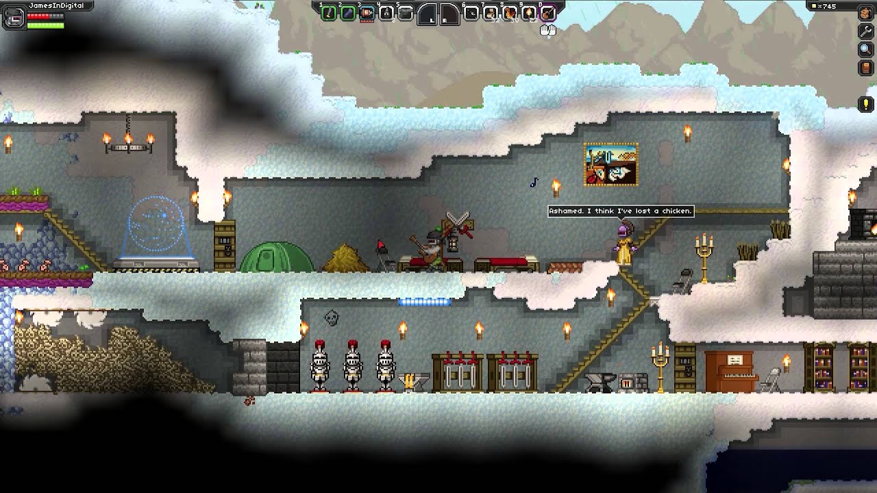 Starbound Fort - First Home Shelter - Ice - YouTube