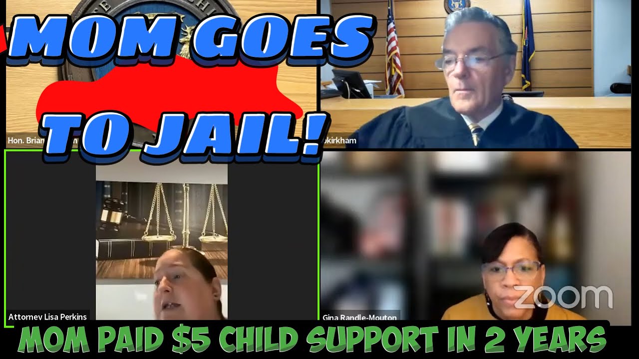 Mom paid $5 Child Support in more than 2 years | Mom goes to JAIL - YouTube