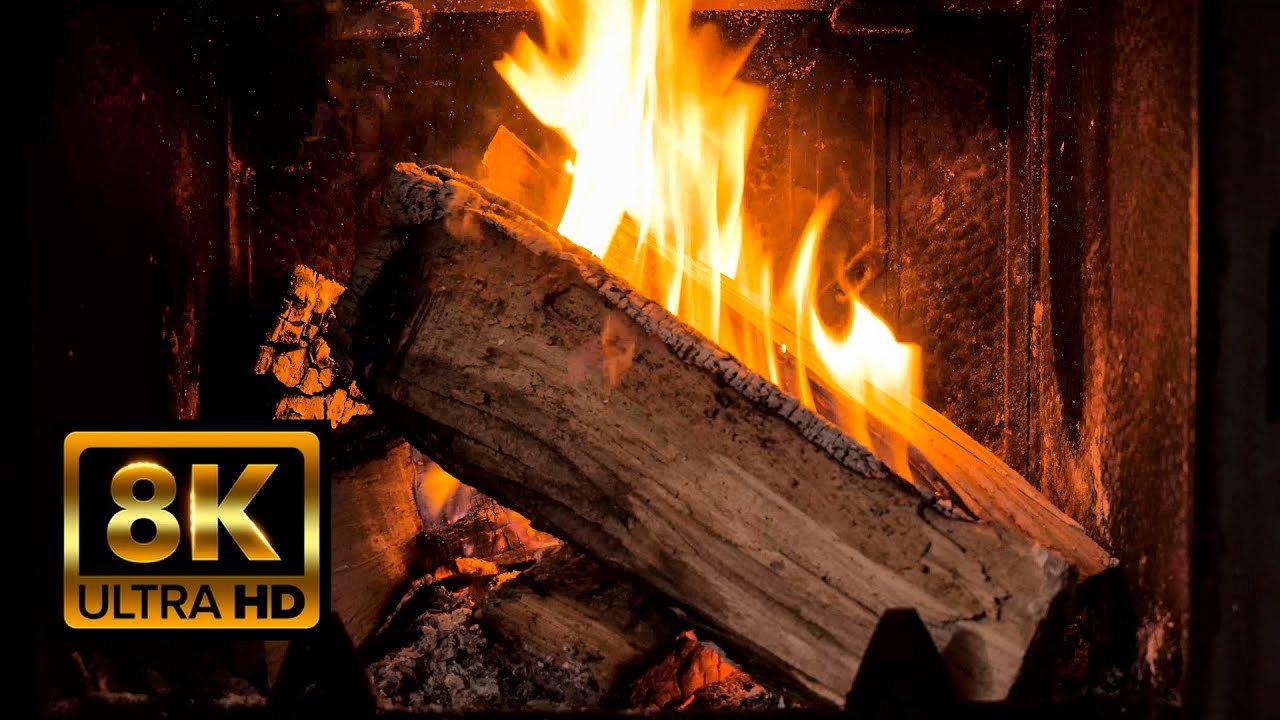 8K Fireplace ASMR relaxing for Sleep well - YouTube