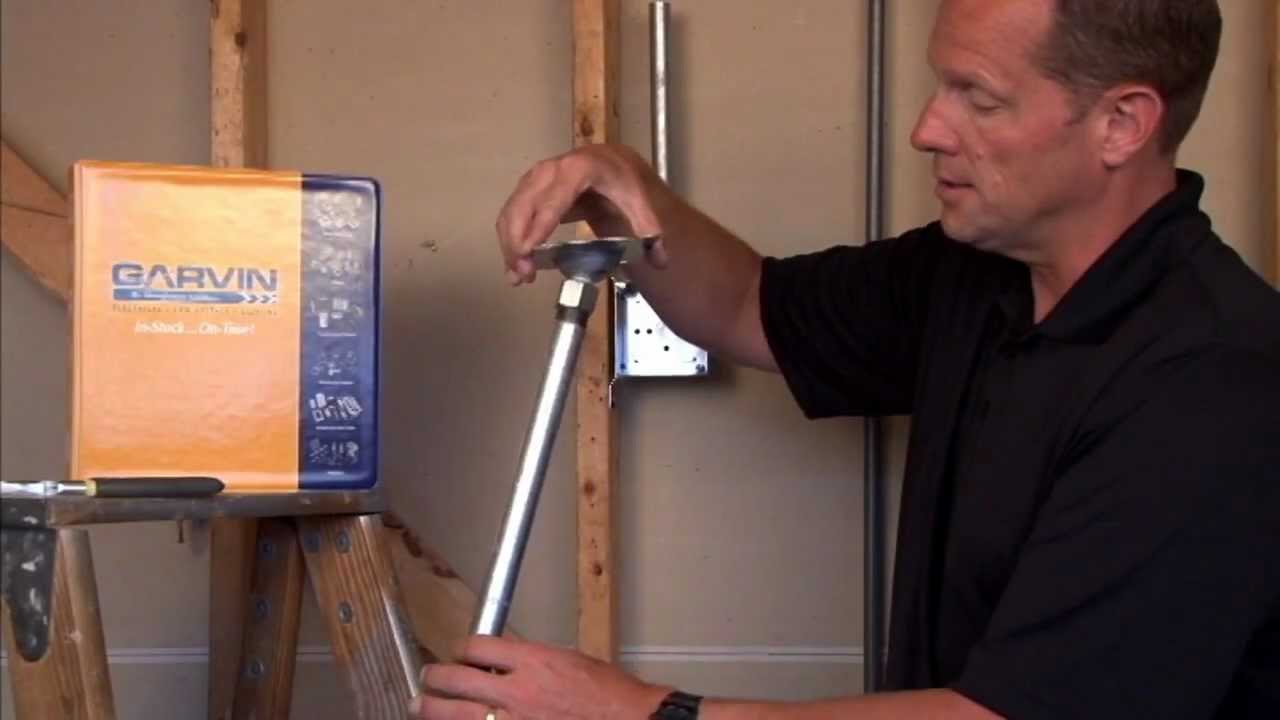 Swivel Fixture Hanger: Solid, One Piece 4" Square Box Swivel Hanger for ...