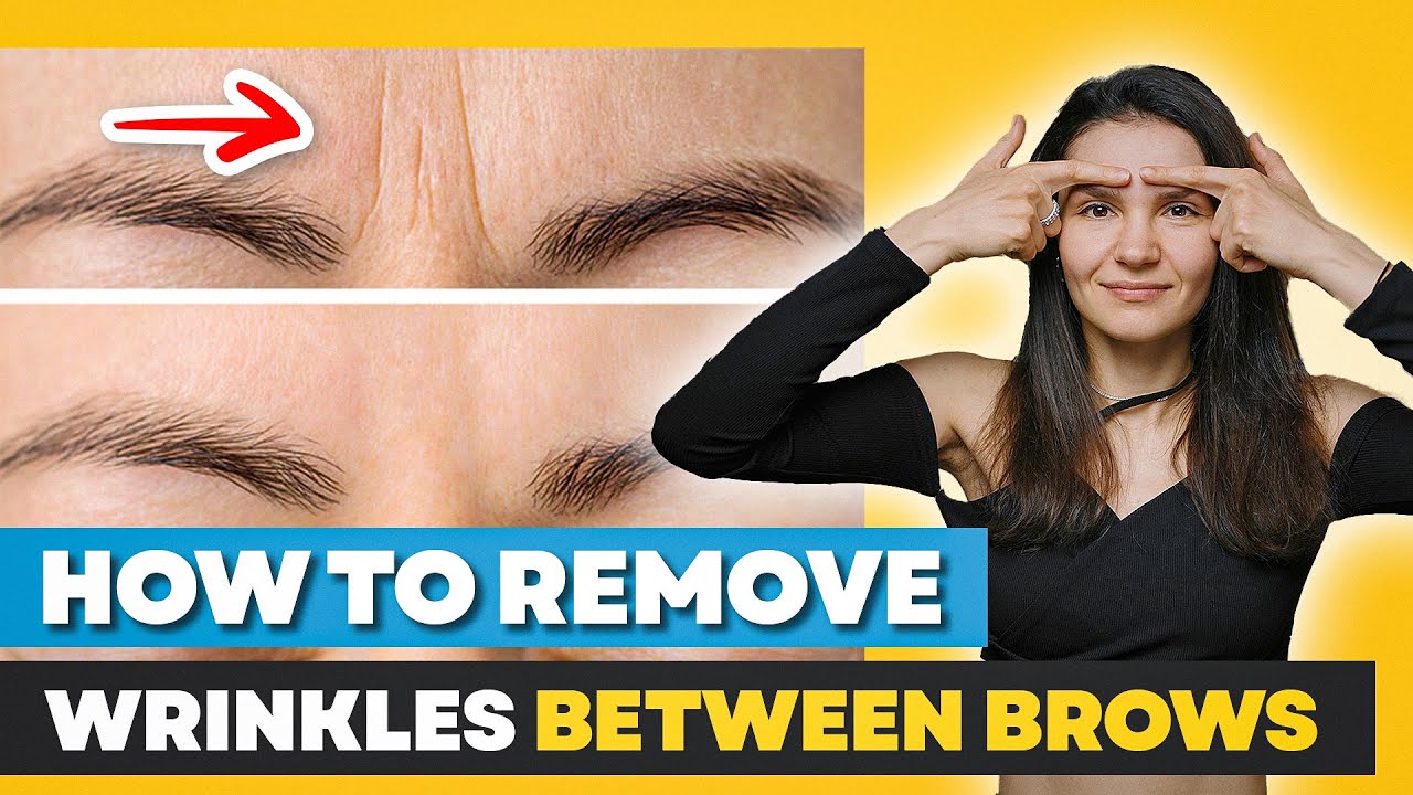 The quickest way to get rid of wrinkles between eyebrows! Reduce ...