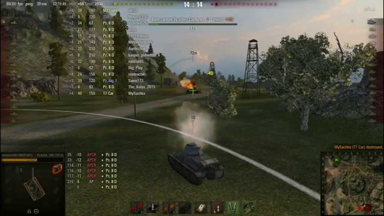 World Of Tanks - 1v15 Ağır Pz.II D içerir - YouTube