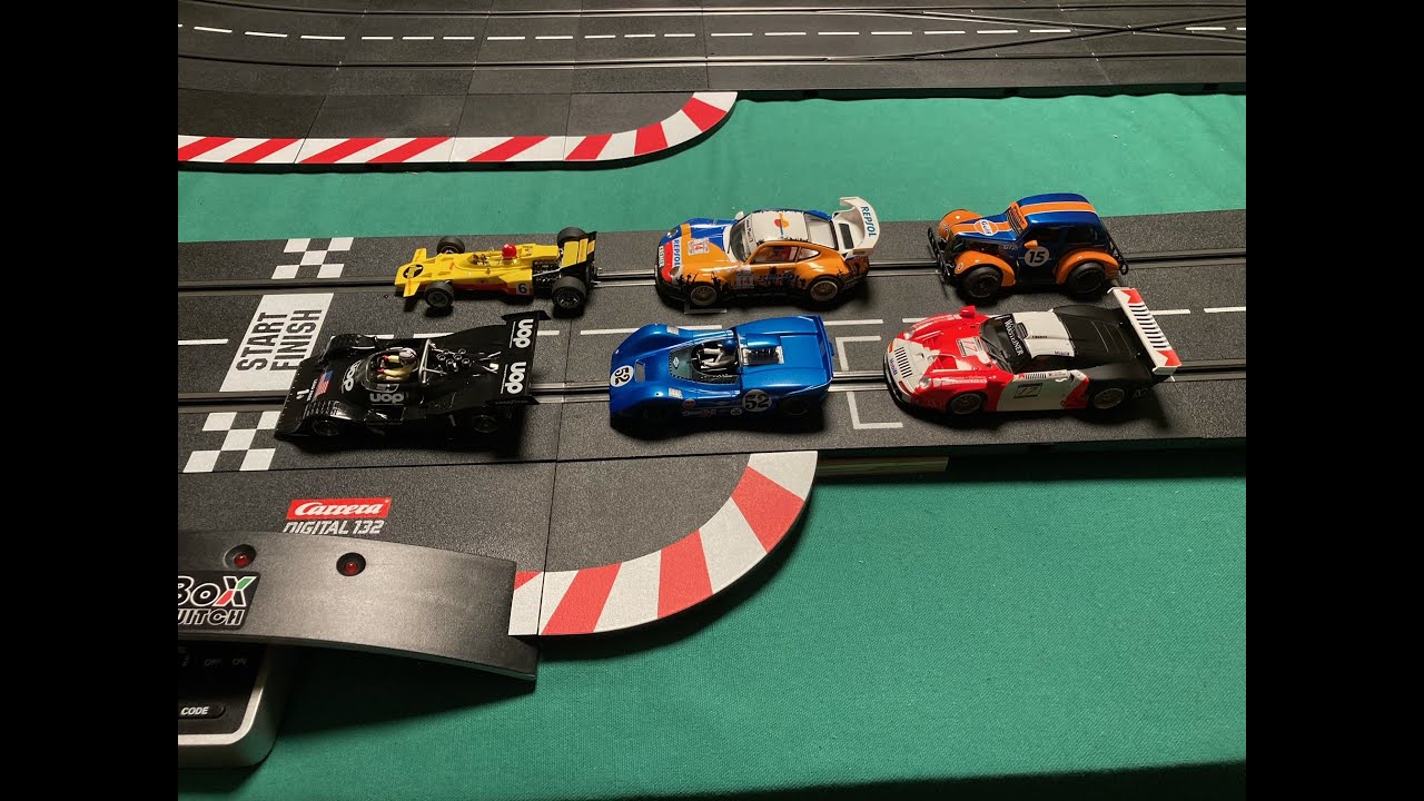 Running Analog cars on my Carrera Digital track with Lap Times - YouTube