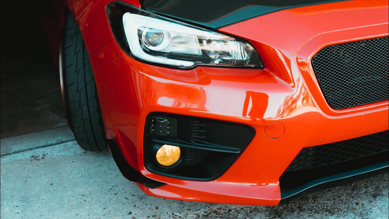 APR Carbon Fiber Canards Install 2015+ WRX/STI - YouTube