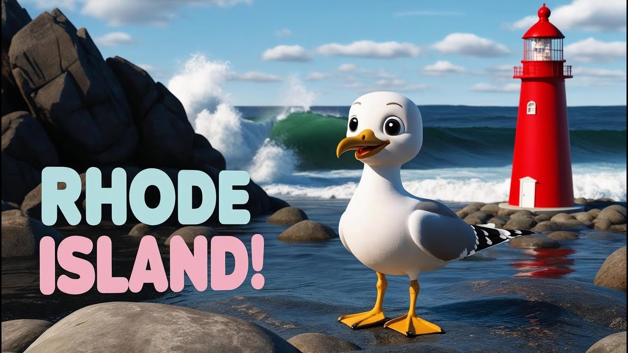 Rhode Island for Kids | Sing Around the States 🐦 | Seagull Song + Fun ...