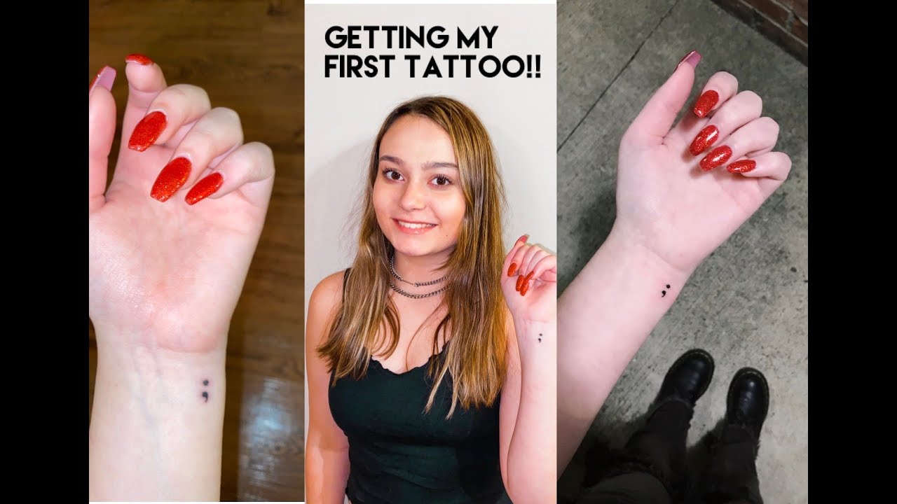 getting my first tattoo!! - YouTube