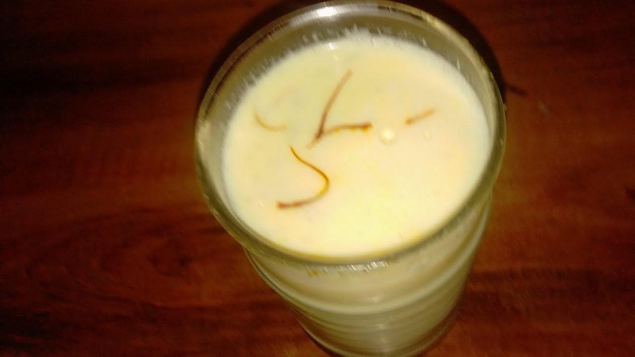 Kesar milk shake healthy and tasty /winter special Kesar badam ...