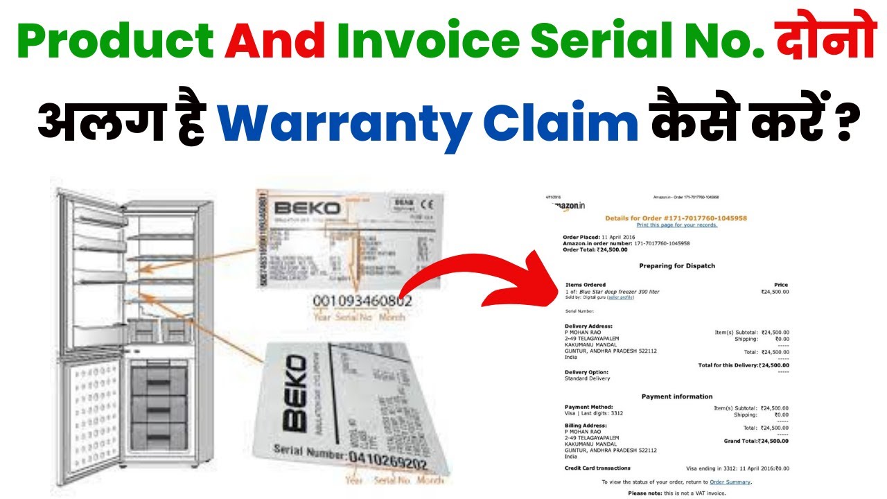 Product Serial No. And Invoice Serial No. Mismatch How to Claim ...
