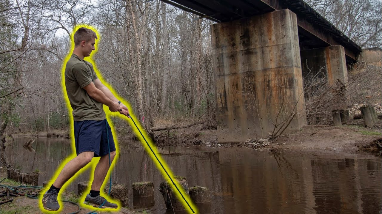 I Went Magnet Fishing Under A Hidden Bridge In The Middle Of The Woods ...