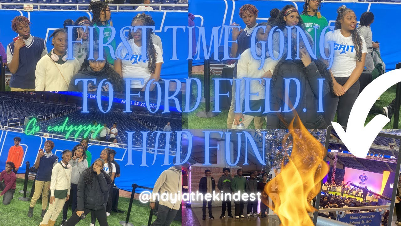 First time going to ford field | NFL Draft, 150days - YouTube