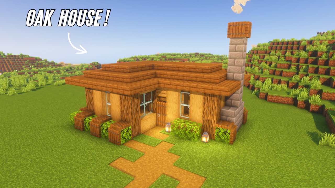 Minecraft OAK House! ⚒️ - YouTube
