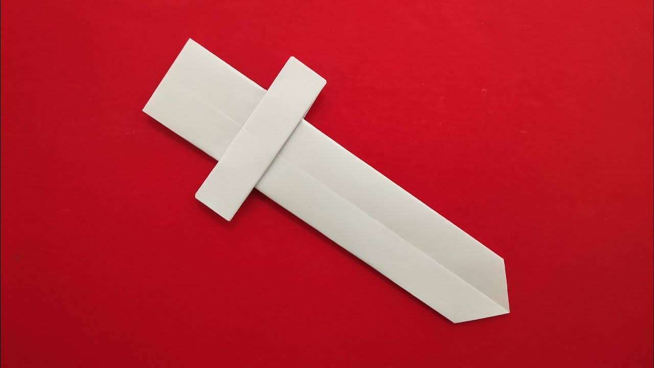 Origami Sword Paper - How To Fold Sword Step By Step - YouTube